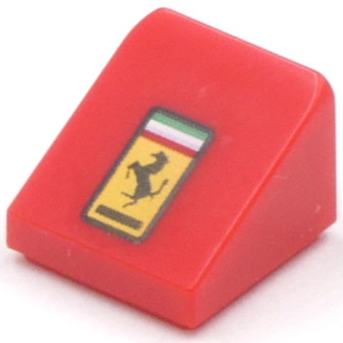 LEGO PART 54200pr0018 Slope 30° 1 x 1 x 2/3 (Cheese Slope) with Ferrari ...