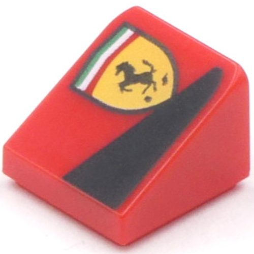 LEGO PART 54200pr0019 Slope 30° 1 x 1 x 2/3 (Cheese Slope) with Ferrari ...