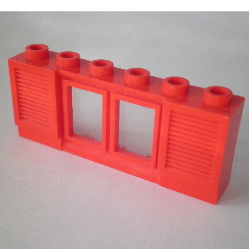 LEGO PART 646 Window 1 x 6 x 2 with Shutters | Rebrickable - Build with ...