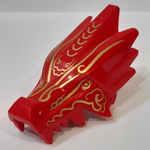 LEGO PART 65428pr0002 Creature Body Part, Dragon Head Upper Jaw with ...