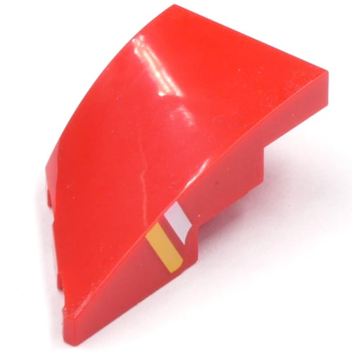 LEGO PART 6929pr0001 Slope Curved 4 x 2 with Stud Notch Right with ...