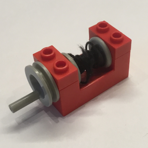 LEGO PART 73037 String Reel Winch 2 x 4 x 2 (Light Gray Drum ...