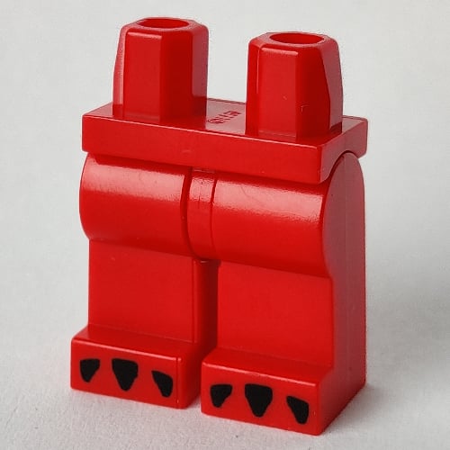 LEGO PART 970c22pr1481 Hips and Red Legs with Dragon Claws on Toes ...