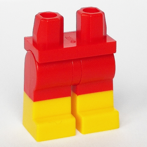 LEGO PART 970c22pat01 Hips with Red Legs and Yellow Boots Pattern ...