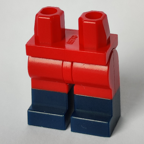 LEGO PART 970c22pat05 Hips with Red Legs and Dark Blue Boots Pattern ...