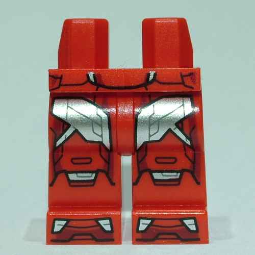 LEGO PART 970c22pr1955 Hips and Red Legs with Dark Bluish Gray and Red ...