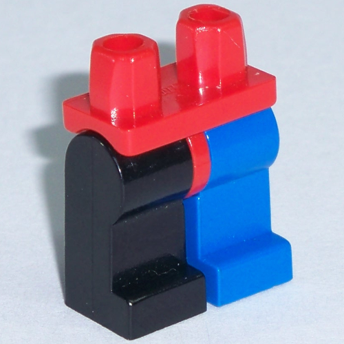 LEGO PART 970l28r03 Hips and Blue Left Leg, Black Right Leg [Plain ...