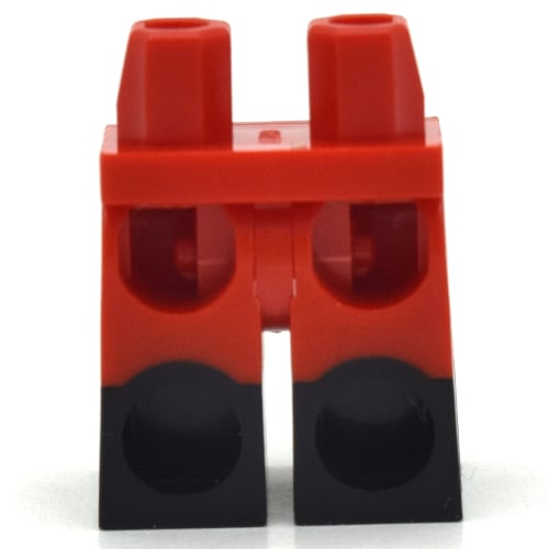 LEGO PART 970c22pat03pr2198 Hips with Red Legs and Black Boots Pattern ...