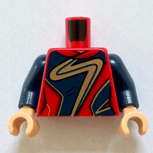 LEGO PART 973c05h70pr6255 Torso, Blue/Red Armor, Gold Swirl Decoration ...