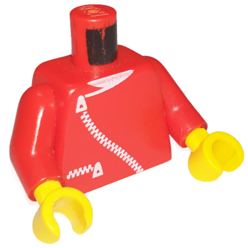 LEGO PART 973c22h01pr0004 Torso Jacket with Curved Zipper and Pocket ...