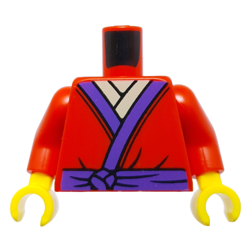 LEGO PART 973c22h01pr0023 Torso, Robes, Dark Purple Trim, Belt, Tan ...