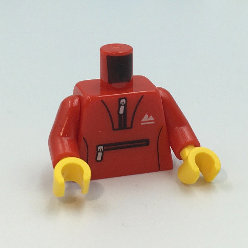LEGO PART 973c22h01pr4786 Torso Tracksuit Jacket, Zipper across Belly ...