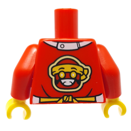LEGO PART 973c22h01pr9998 Torso Apron, White with Red and Yellow Head ...