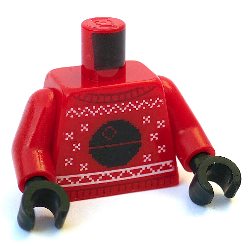 LEGO PART 973c22h03pr5307 Torso Sweater with Death Star (Ugly Christmas ...