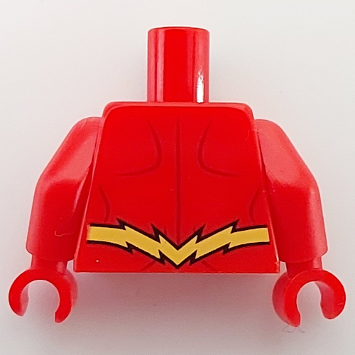 LEGO PART 973c22h22pr2492 Torso Muscles, Yellow Lightning Bolt on Chest ...