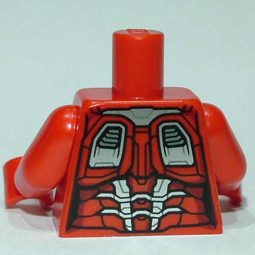 LEGO PART 973c22h22pr5293 Torso Armor with Siler Plates and White ...