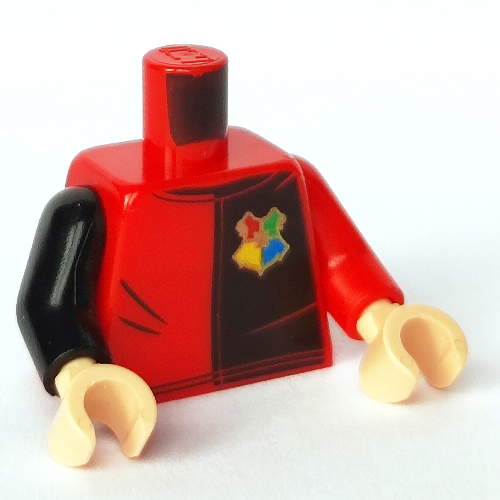 LEGO PART 973e014pr4916 Torso, Odd Arms, Tunic with Black Half ...
