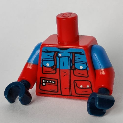 LEGO PART 973g28c22h05pr3542 Torso, Dual Molded Arms, Winter Jacket ...