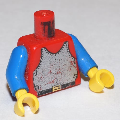 LEGO PART 973c28h01pr0040 Torso Armor, Breastplate Print, Blue Arms ...