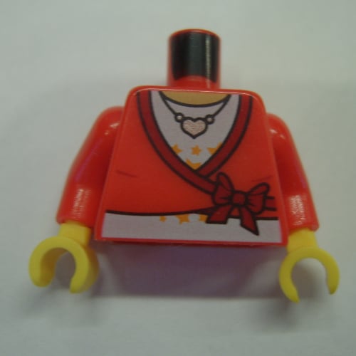 LEGO PART 973c22h01pr1485 Torso Sweater Cropped with Bow, Heart ...