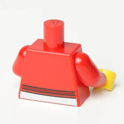 LEGO PART 973c22h01pr1485 Torso Sweater Cropped with Bow, Heart ...