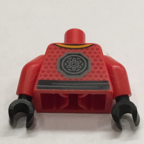 LEGO PART 973c22h03pr1868 Torso Robe with Square Print, Yellow Trim ...