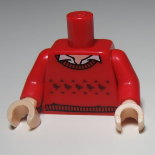 LEGO PART 973c22h02pr3661 Torso Sweater with 5 Birds (Robins) and Hem ...