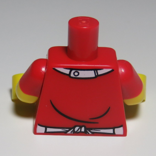 LEGO PART 973g22c01h01pr3797 Torso, Dual Molded Arms, Checkered Apron ...