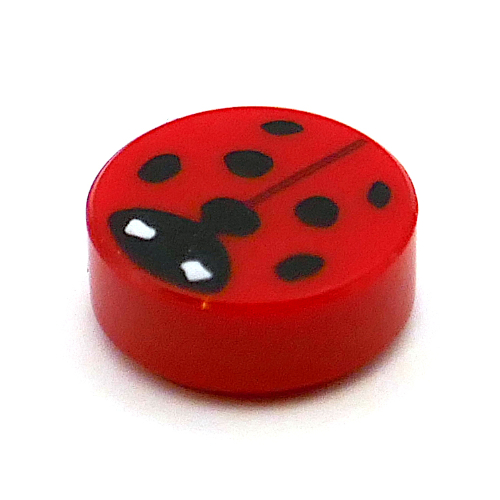 LEGO PART 98138pr0374 Tile Round 1 x 1 with Ladybug print | Rebrickable ...