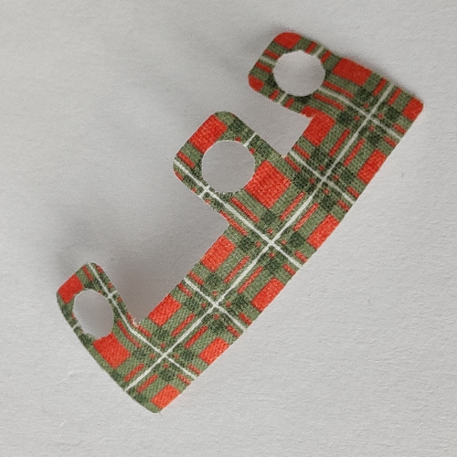 LEGO PART 99257pr0001 Hipwear Skirt, Short, with Green and White Tartan ...