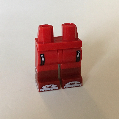 LEGO PART 970c22pat10pr0001 Hips with Red Legs and Dark Red Boots ...