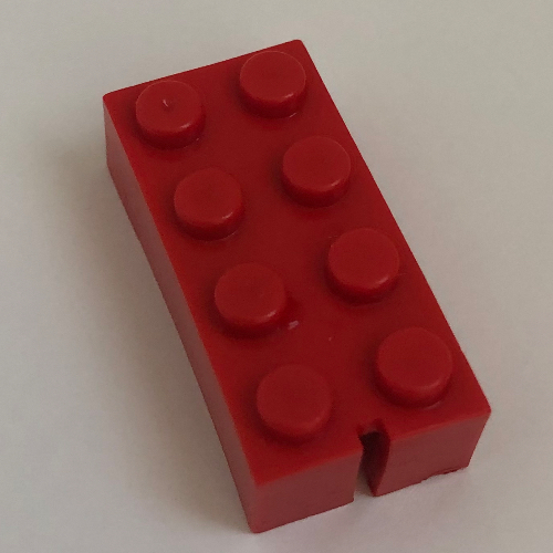 LEGO PART upn0041 Brick 2 x 4 without Bottom Tubes, Slotted (with 1 ...