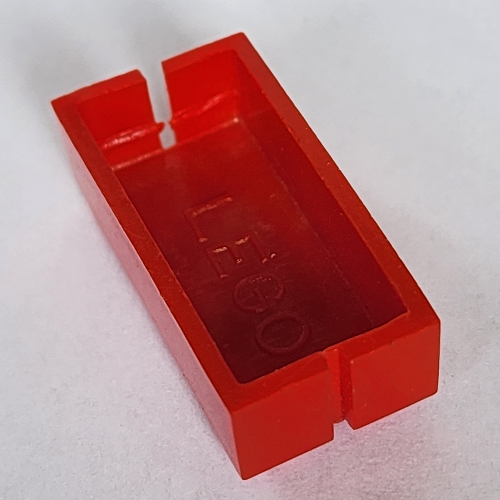 LEGO PART upn0041a Brick 2 x 4 without Bottom Tubes, Slotted (with 2 ...