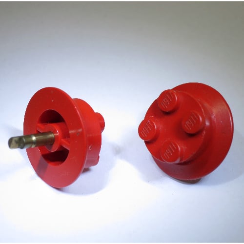 LEGO PART upn0384b Train Wheel with 2 x 2 Stud Center, Beveled Tread ...