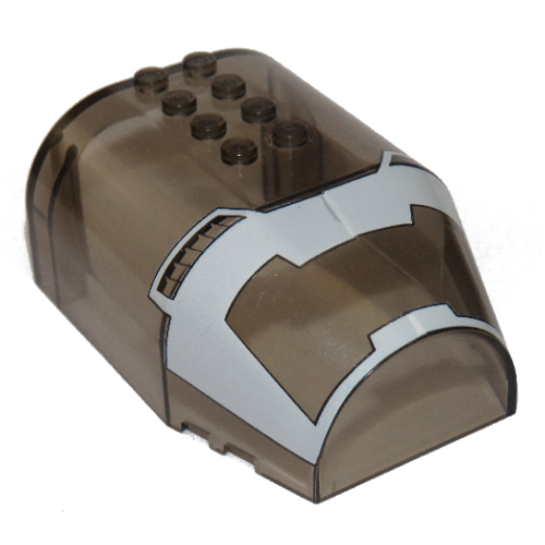 LEGO PART 30485pr0001 Windscreen 6 x 8 x 3 Curved Canopy with Life on ...