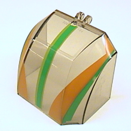 LEGO PART 30633pr0005 Windscreen 4 x 6 x 4 Canopy with Hinge with Green ...