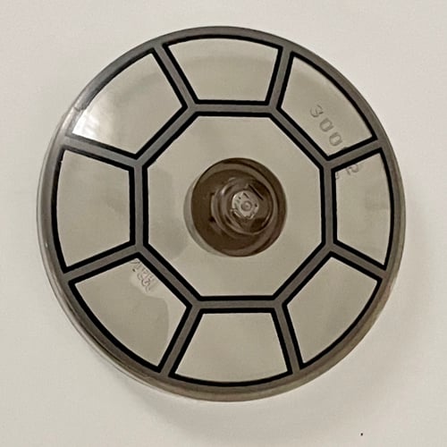 LEGO PART 3960pr9979 Dish 4 x 4 Inverted [Radar] with Cockpit Print ...