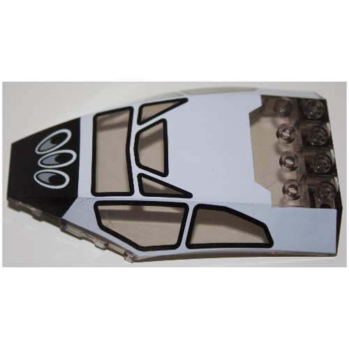 LEGO PART 45705pr0005 Windscreen 10 x 6 x 2 Curved with Black Cockpit ...