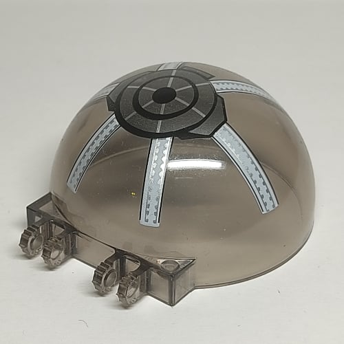 LEGO PART 50747pr0006 Windscreen 6 x 6 x 3 Canopy Half Sphere with Dual ...