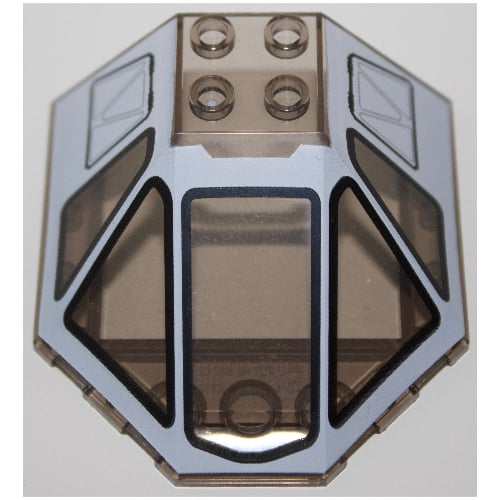 LEGO PART 87606pr0002 Windscreen 6 x 6 x 2 Canopy With Black Cockpit ...