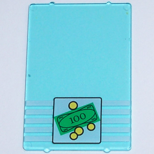 LEGO PART 2494pr0001 Glass for Window 1 x 4 x 5 with Bank Money 4 Coins ...
