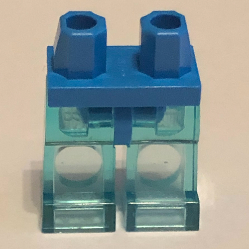 LEGO PART 970c65 Hips and Trans-Light Blue Legs | Rebrickable - Build ...