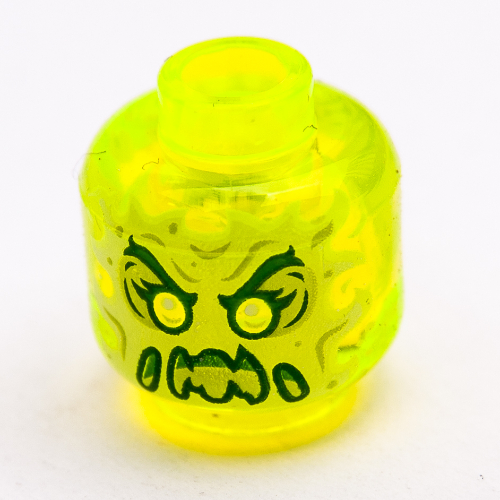 LEGO PART 3626cpr9872 Minifig Head Ghost, Yellowish Green Face, Slime ...