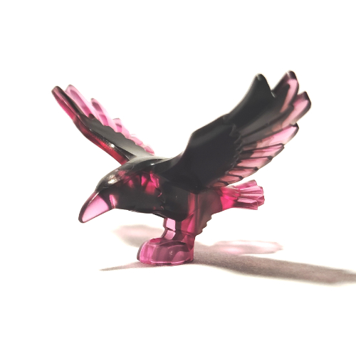 LEGO PART 5272pat0001 Animal, Bird, Raven with Open Wings and Black ...