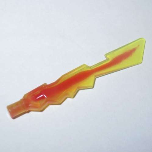 LEGO PART 11439pat0001 Weapon Sword with Jagged Edges and Trans Red ...