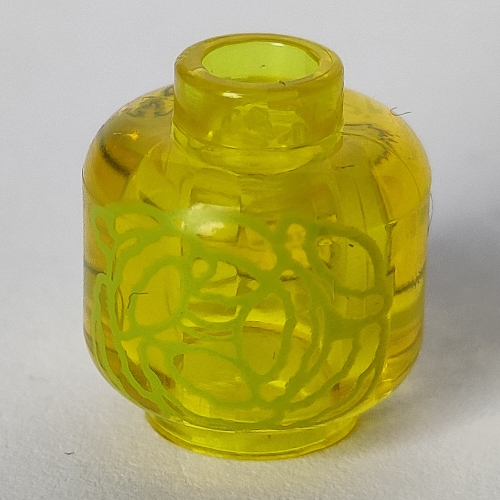 LEGO PART 28621pr3549 Minifig Head (No Face), Bottle / Jar, Green 'ACID ...