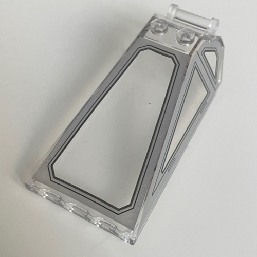 LEGO PART 21849pr0008 Windscreen 8 x 4 x 2 with Handle and 2 Studs with ...