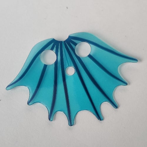 LEGO PART 34721b Neckwear Cape Collar, Fins with Dark Blue Lines on ...