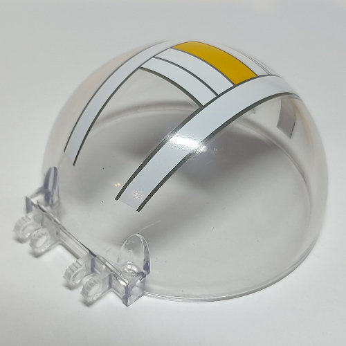 LEGO PART 52979pr0002 Windscreen 6 x 6 x 3 Canopy Half Sphere with Dual ...