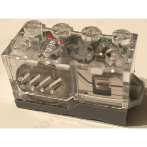 LEGO PART 55206c01 Sound Brick 2 x 4 x 2 Clear Top - Revving Motor ...